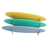 OBEX Aluminum Wall Mounted Adjustable Multi-Use Surfboard/Paddleboard ...