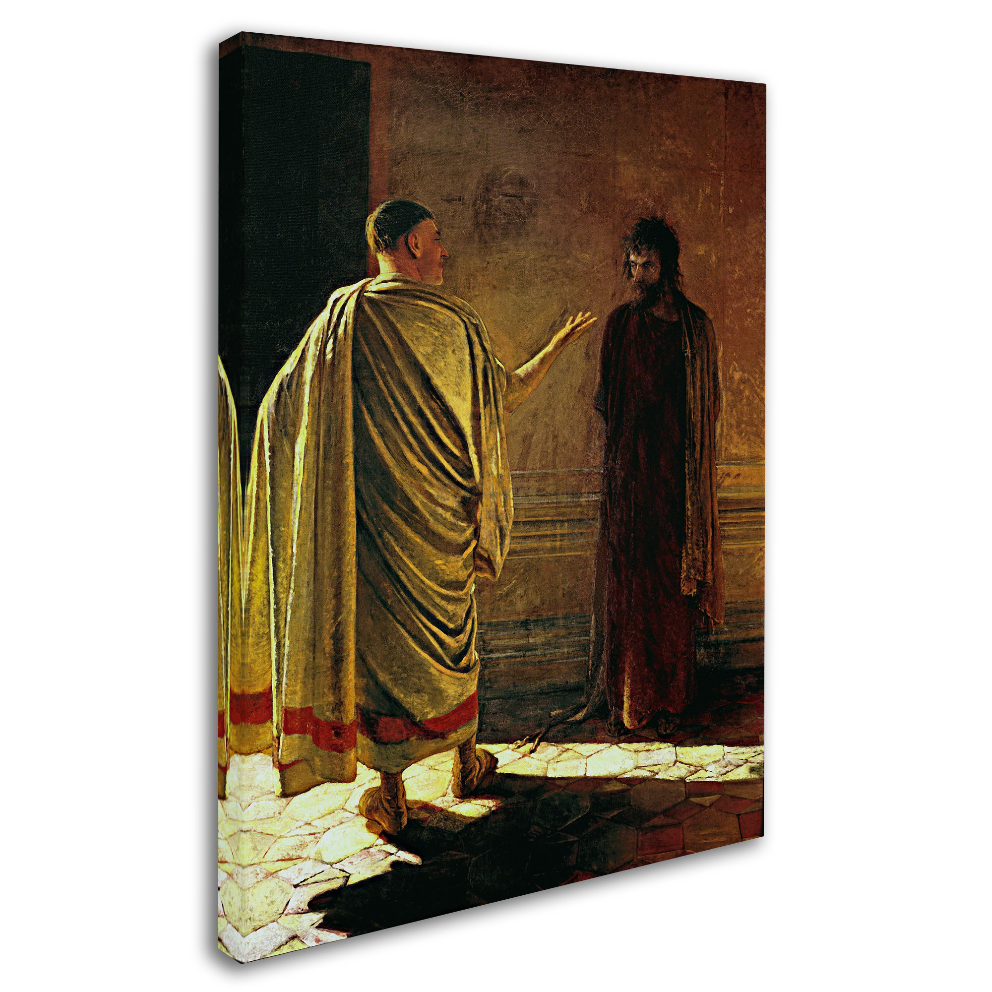 Trademark Fine Art 'What Is Truth (Christ And Pilate)' Print on Wrapped ...