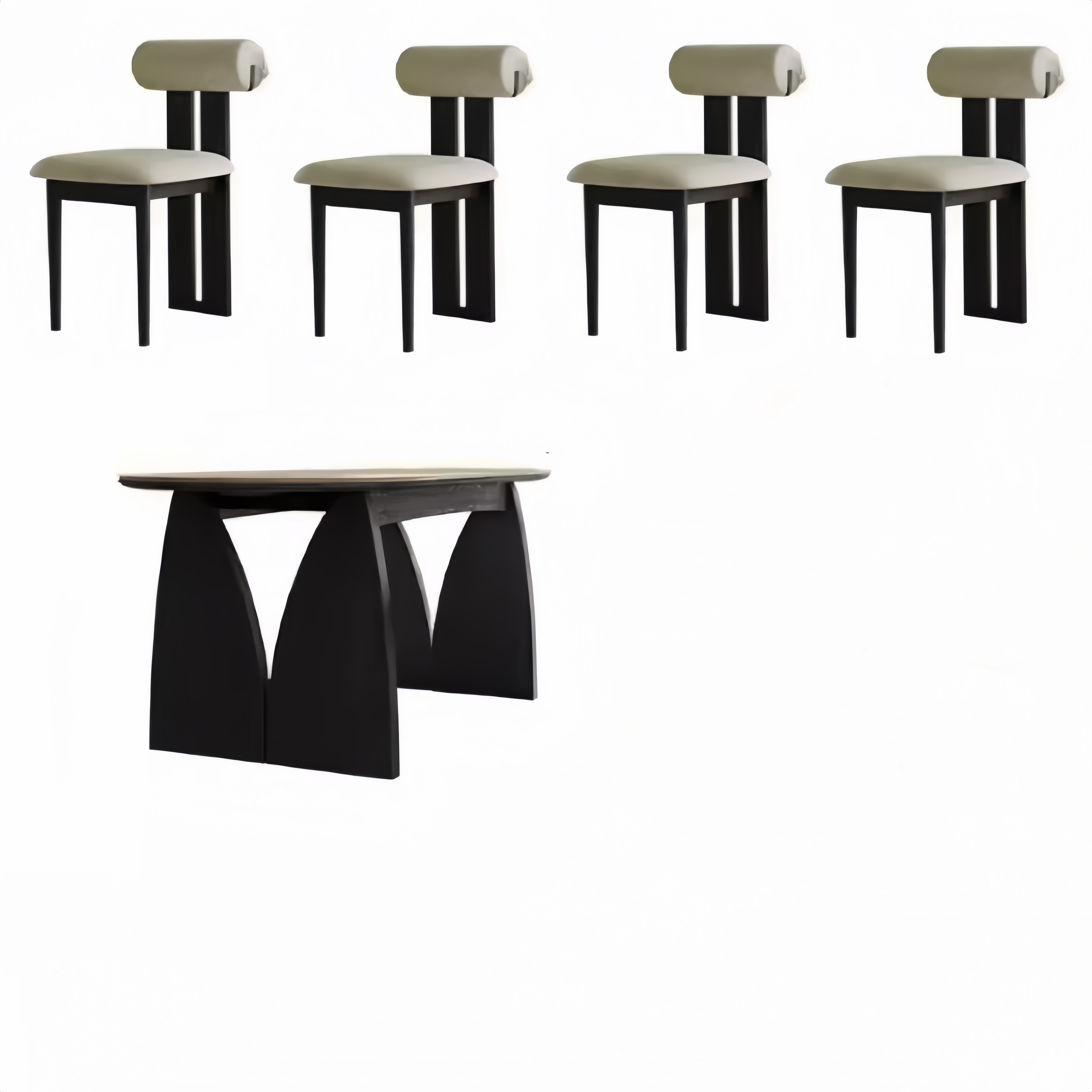 HomeLuxea Cave rock solid wood table and chair combination - Wayfair Canada