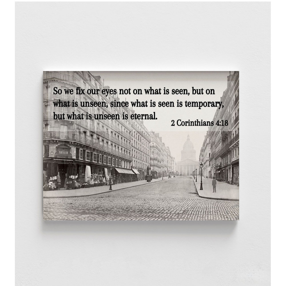 WeFrameArt Soufflot Street By Charles Marville, Framed Bible Verse ...