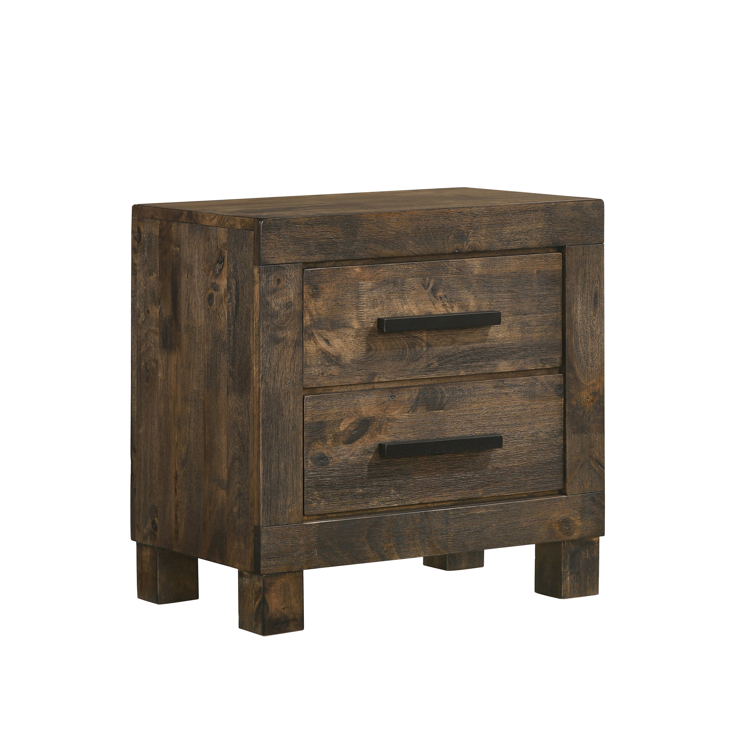 Union Rustic Holsten Table de chevet 2 tiroirs Jesse & Reviews | Wayfair