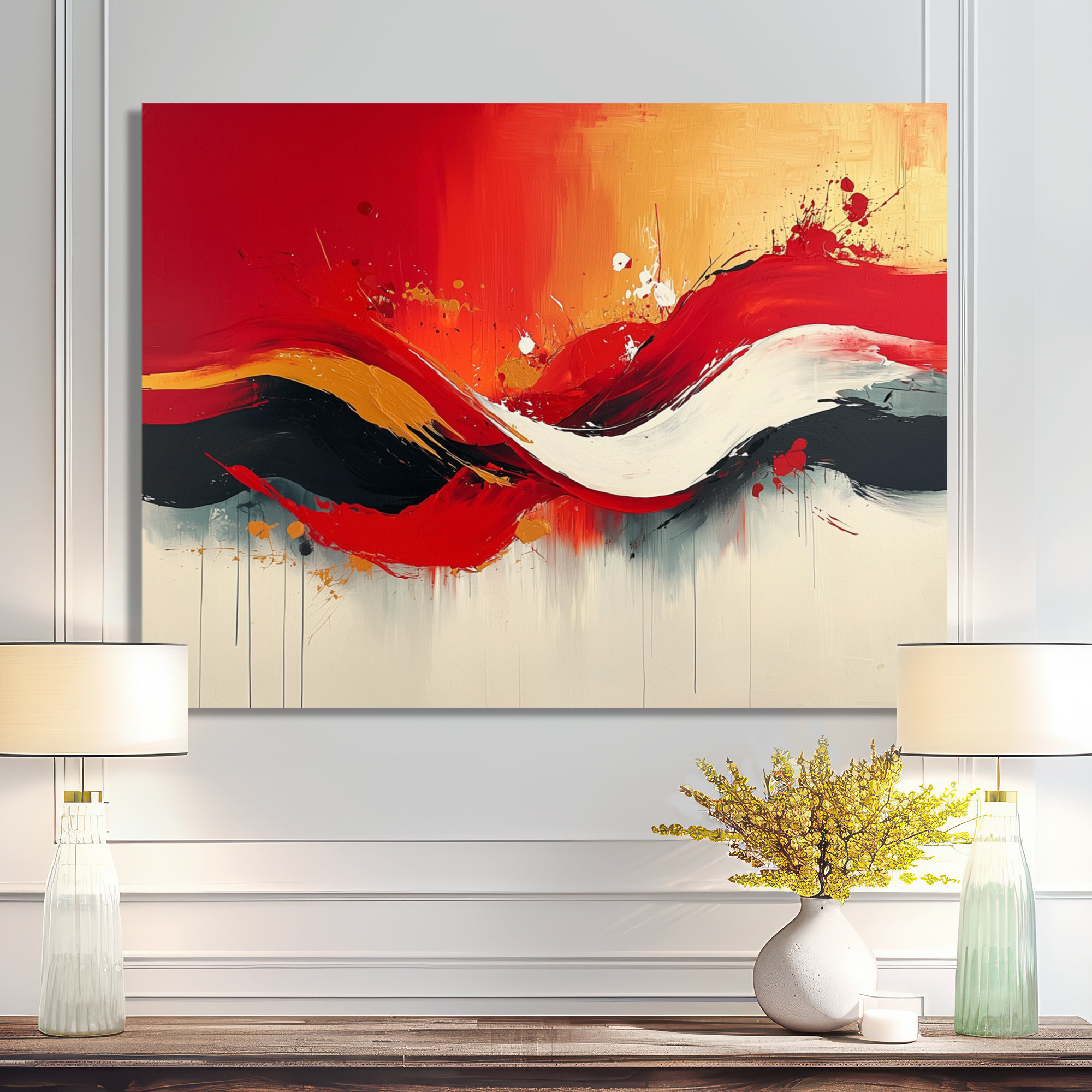 Ivy Bronx Chaos Harmony Of Wild Volcano Lava I - Fauvism Metal Wall ...