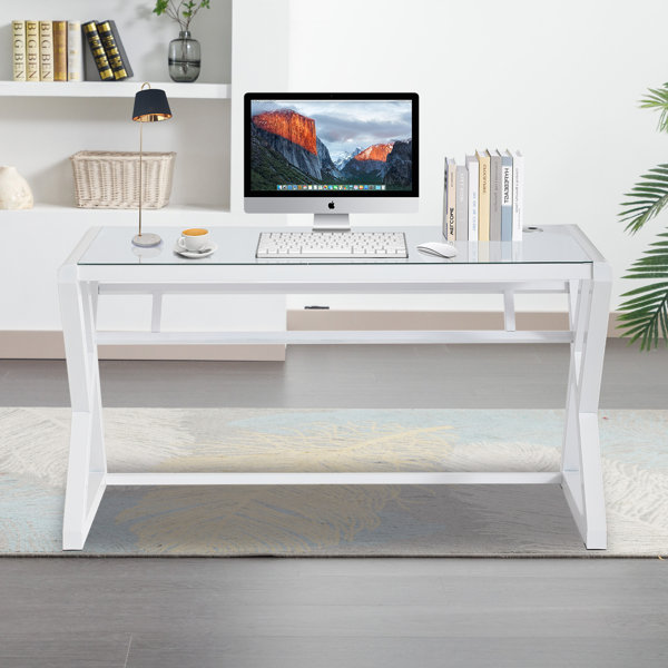 Ebern Designs Onawa 55.1'' W Rectangle Writing Desk | Wayfair