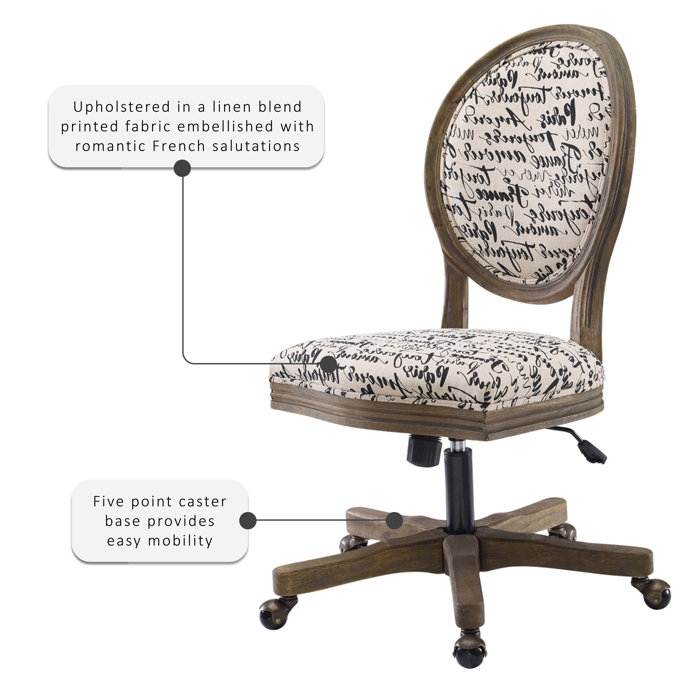 Laurel Foundry Modern Farmhouse Stradford Linen Task Chair & Reviews ...