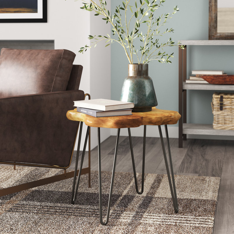 Union Rustic Isuf 4 Pieces Live Edge Wood Coffee Table & Reviews | Wayfair