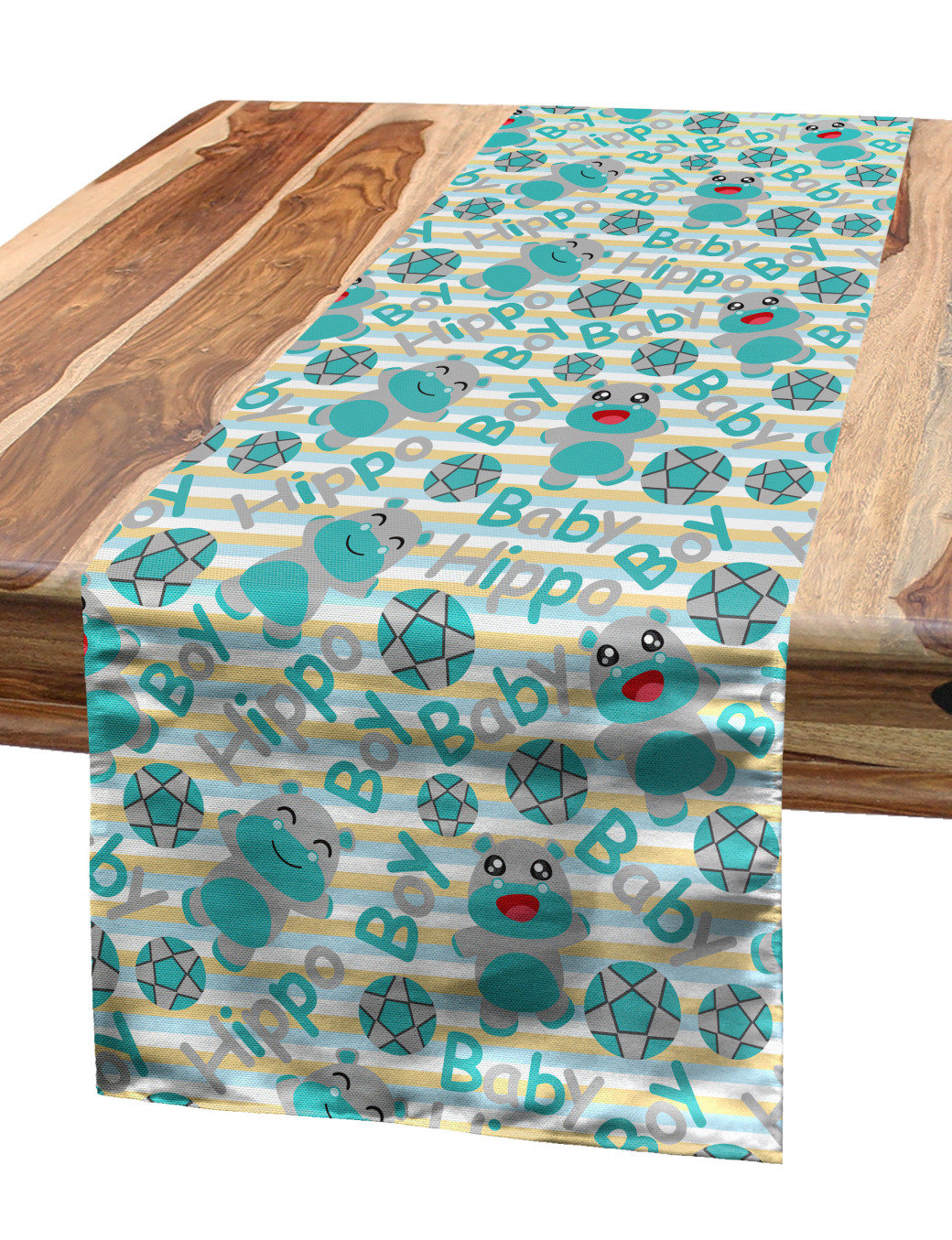 East Urban Home Doodle Table Runner | Wayfair