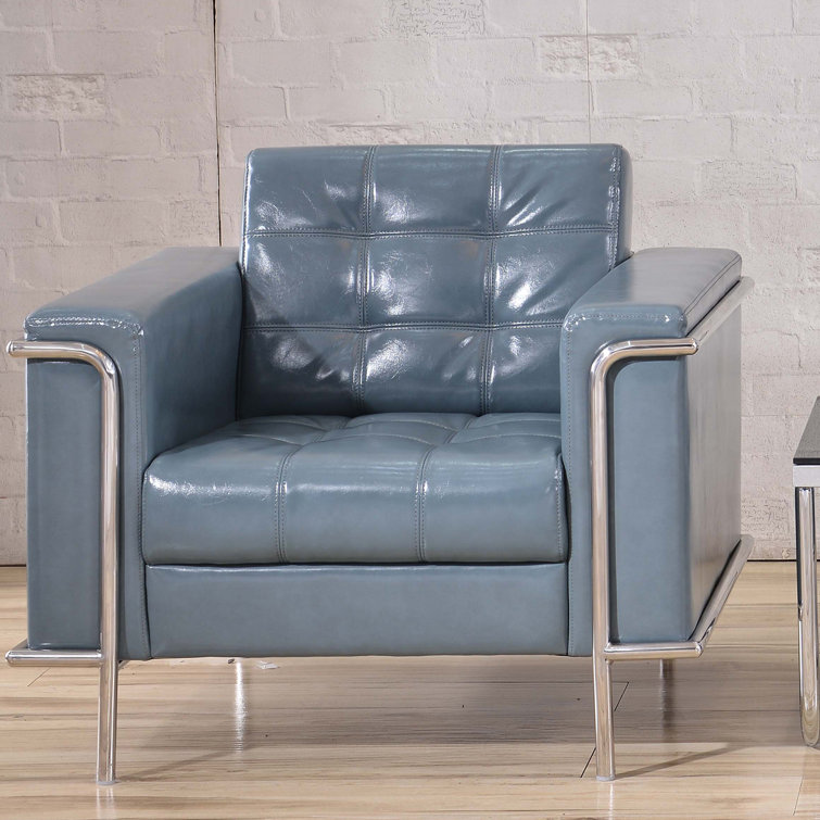 Wade Logan® Myron Leather Living Room Set & Reviews | Wayfair