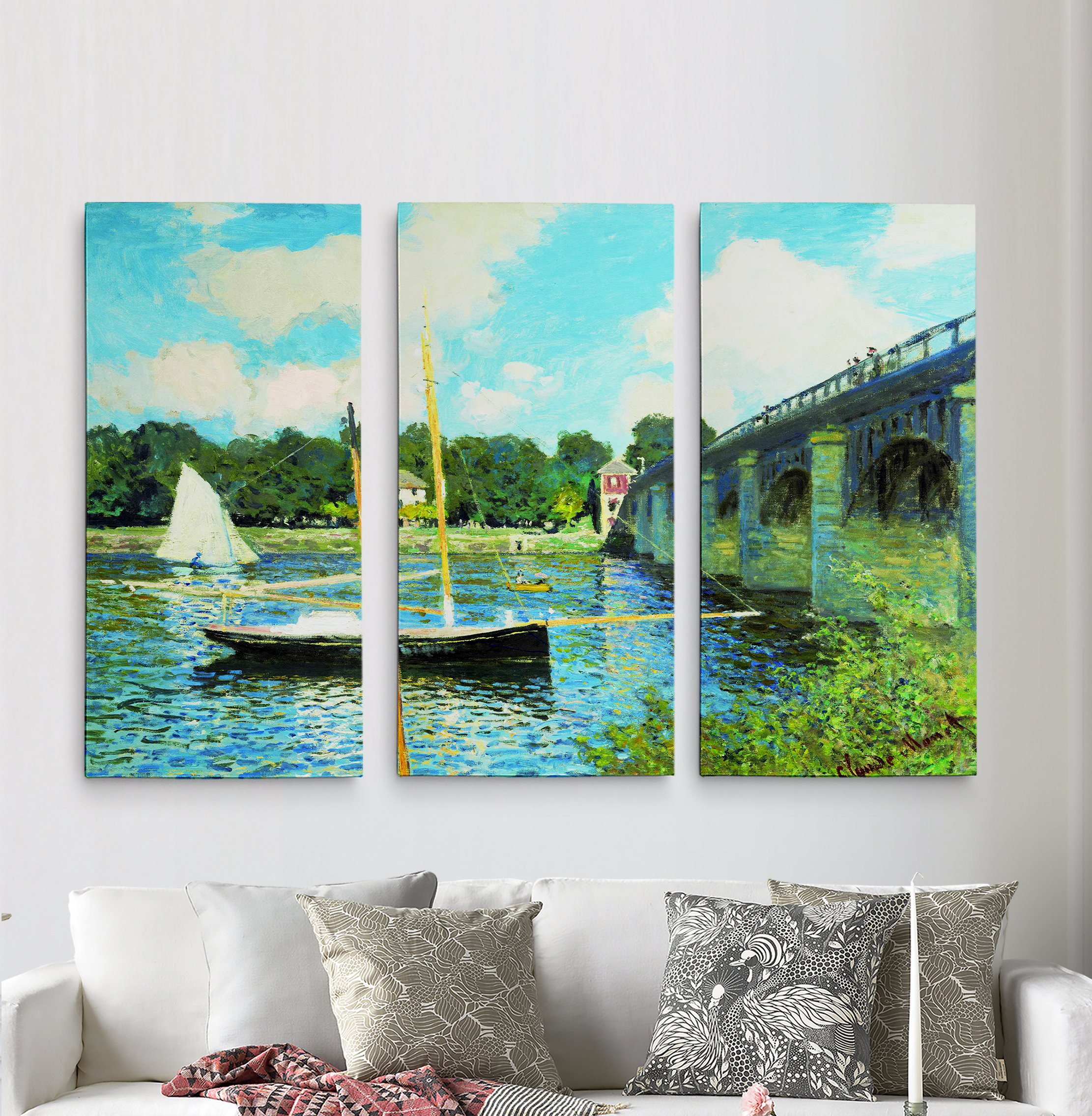 Vault W Artwork A Premium 'Japanese Foot Bridge' by Claude Monet ...