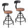 Williston Forge Frumie Swivel Adjustable Height Counter Stool with ...