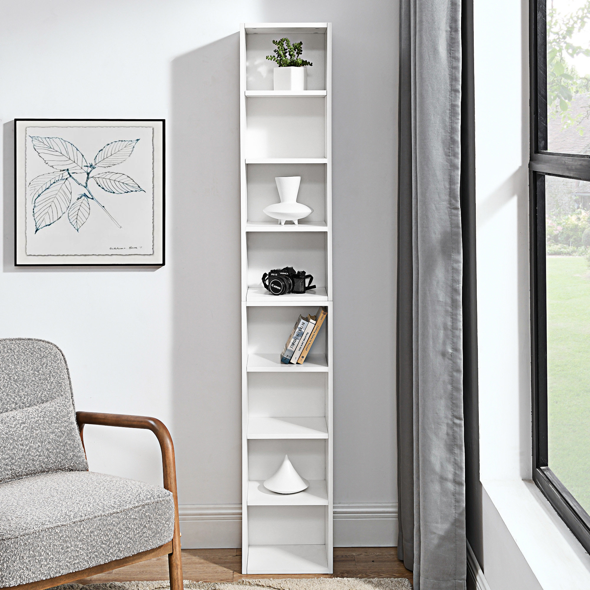 Hokku Designs 8-Tier Media Tower Rack - Wayfair Canada