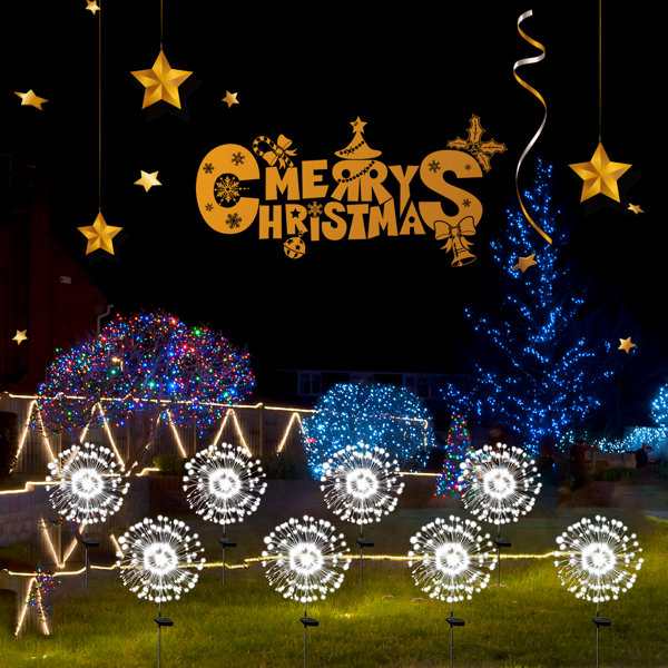Aptoco DIY Firework Christmas Lights Solar Integrated LED Lights for ...
