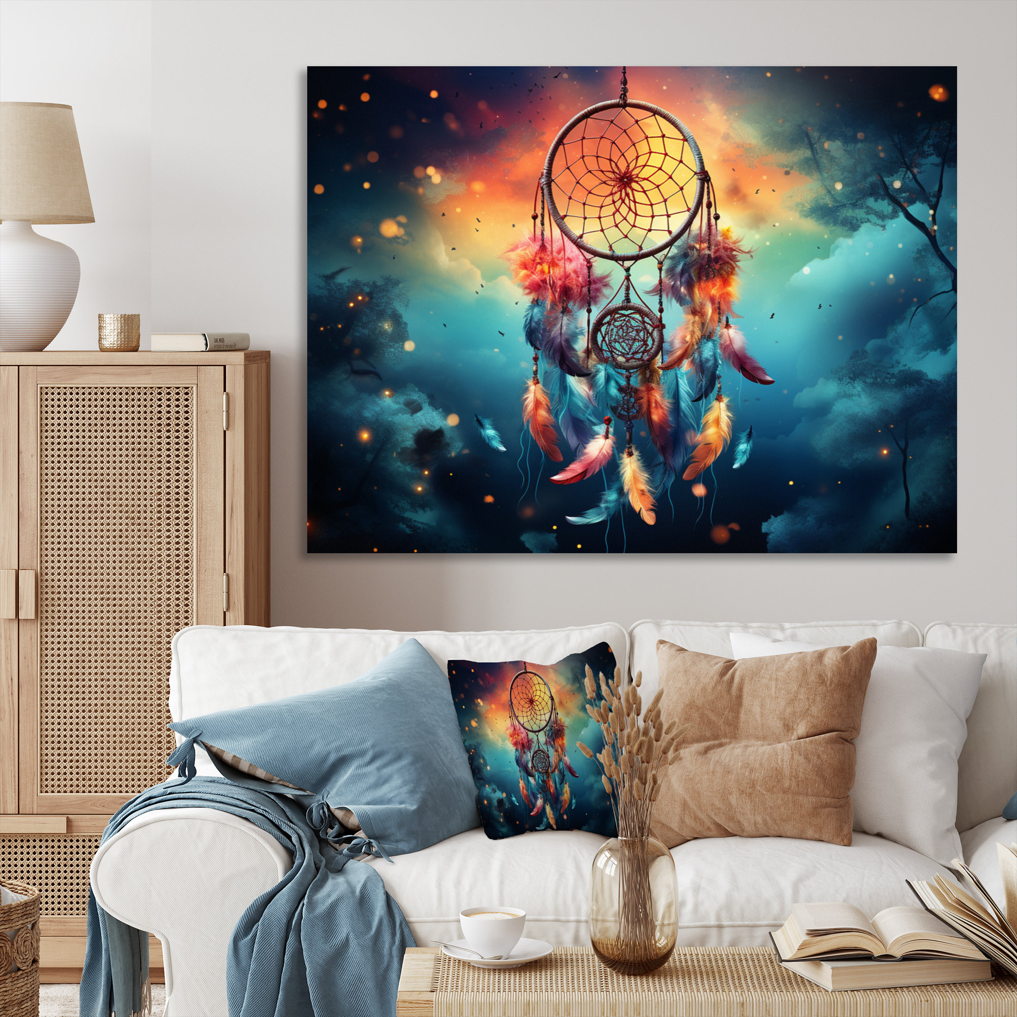 Bungalow Rose Dreamcatcher Harmony of Hues II - Print | Wayfair