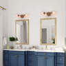 Greyleigh™ Ledger 2 - Light Dimmable Gold Vanity Light & Reviews | Wayfair