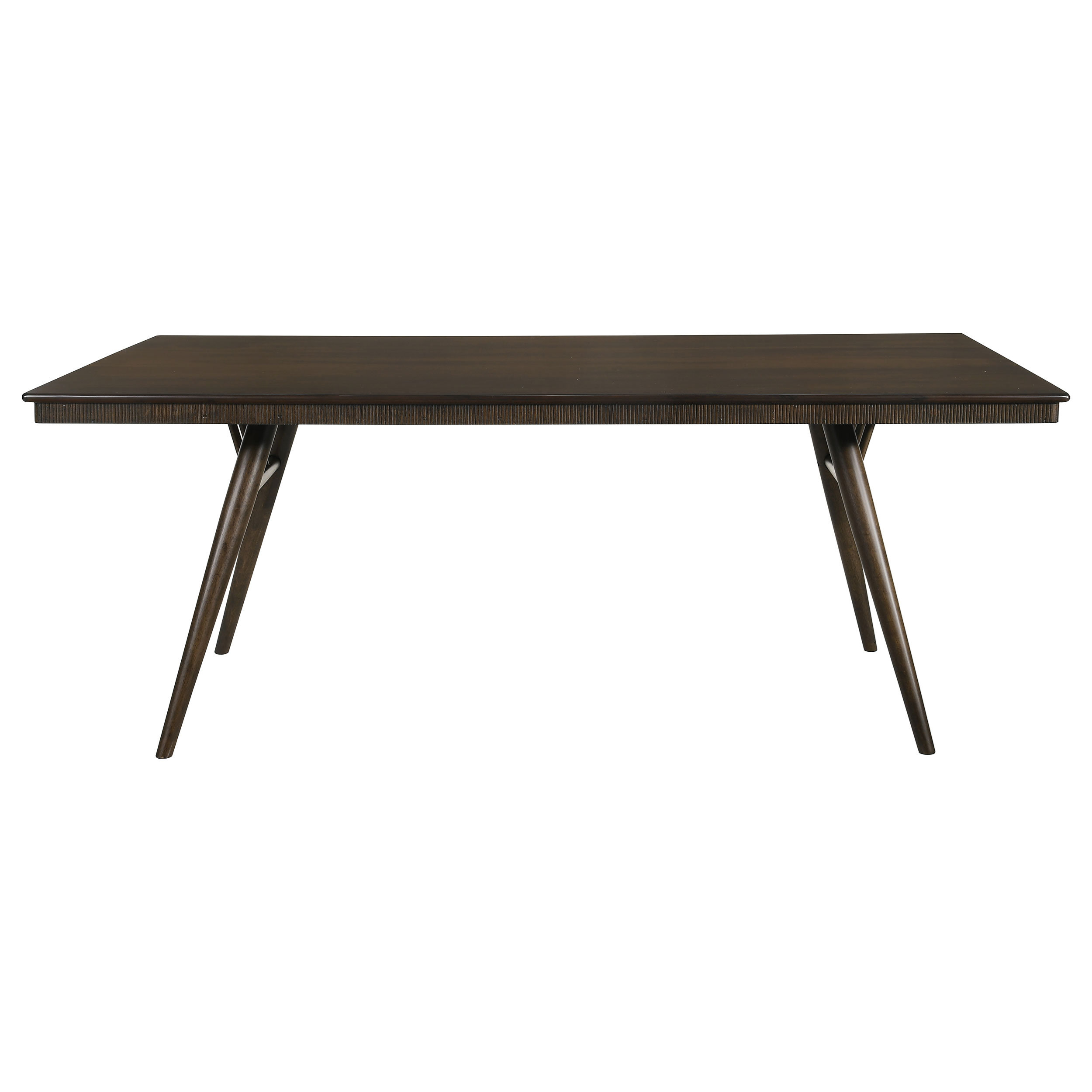 Red Barrel Studio® Wes Dark Walnut Rectangular 80-inch Wood Dining ...