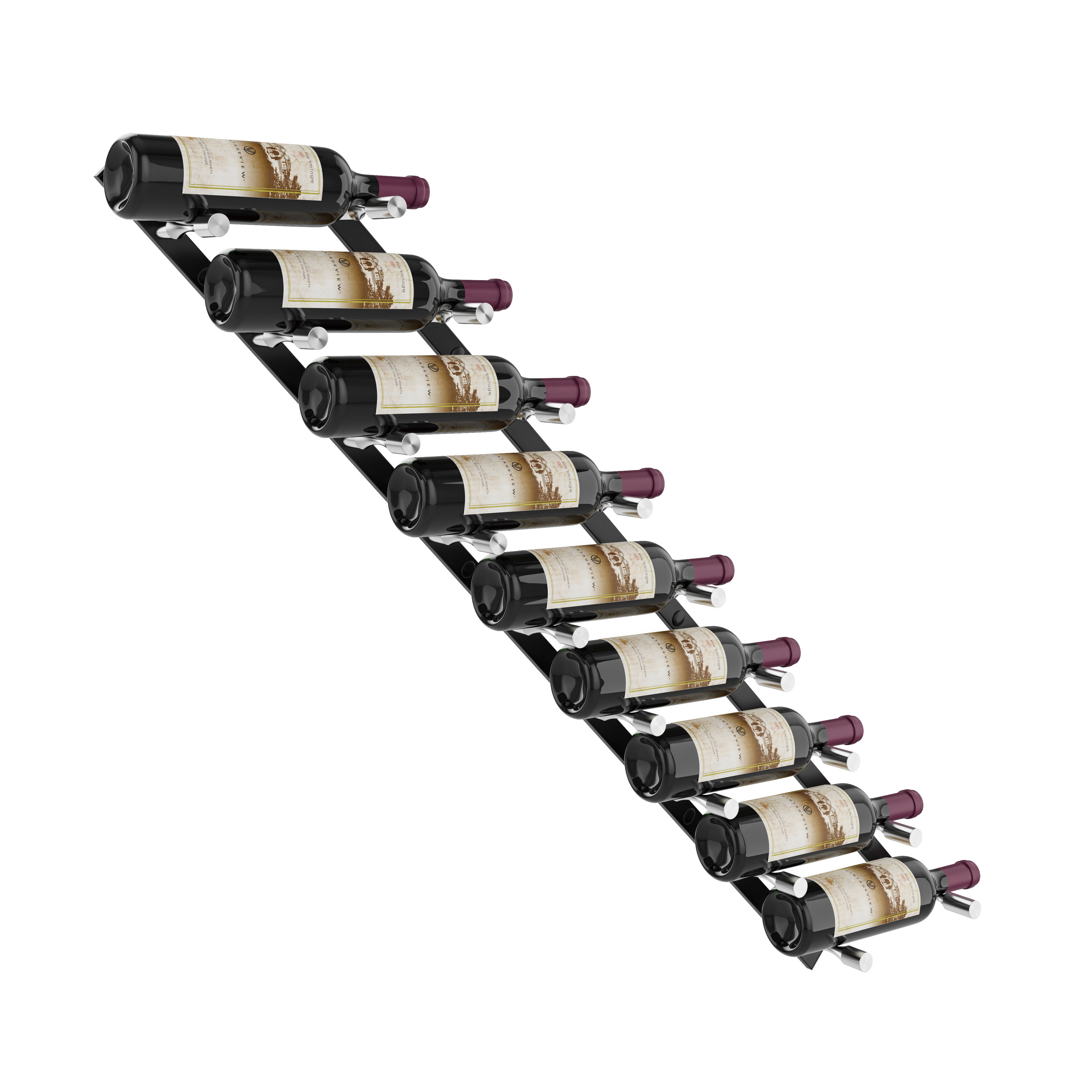 Latitude Run® Bronc Wall Mounted Wine Bottle Rack Kit & Reviews | Wayfair