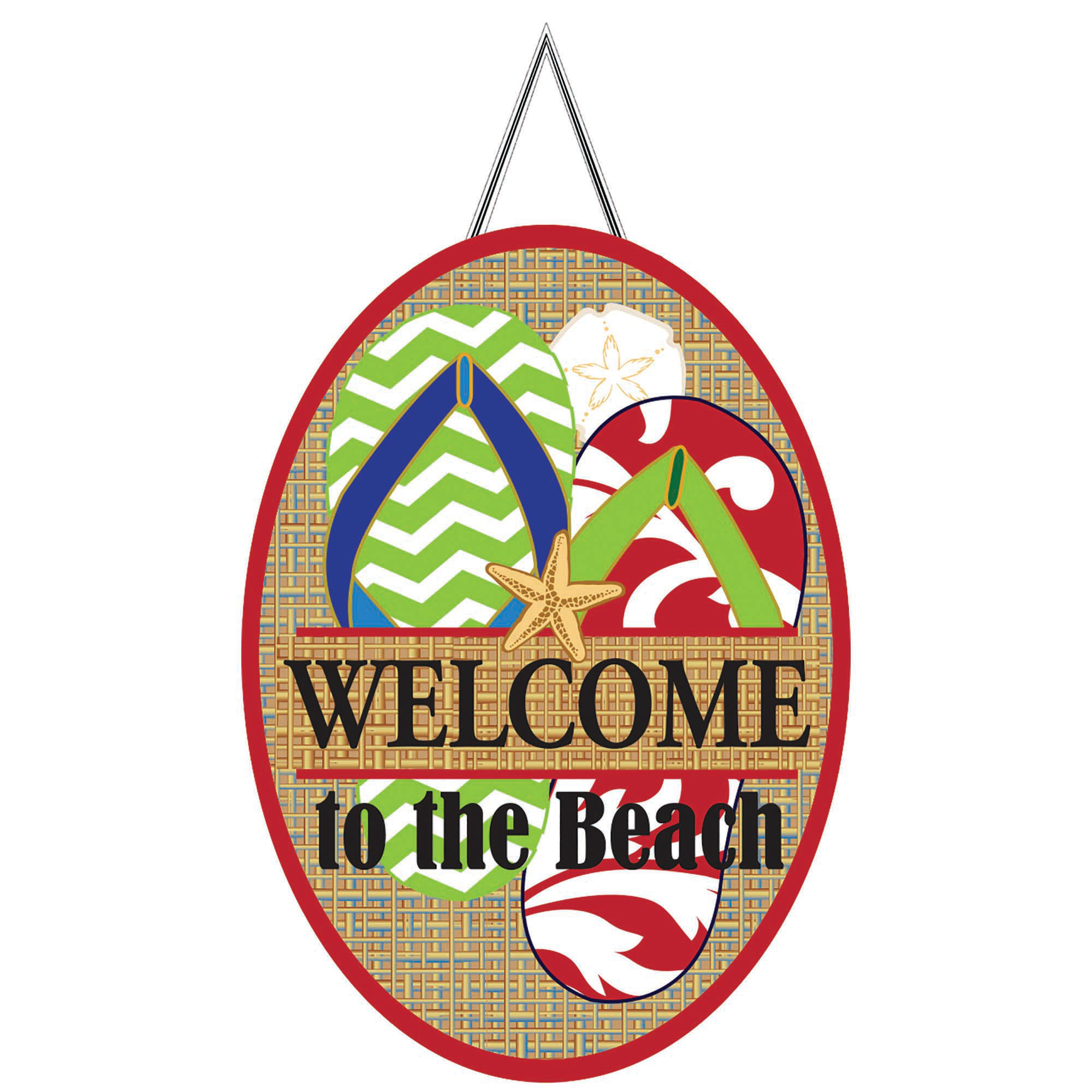 Trinx Charlie-Dunbar Welcome To The Beach 2-sided Polyester 1'5 x 1 ft ...