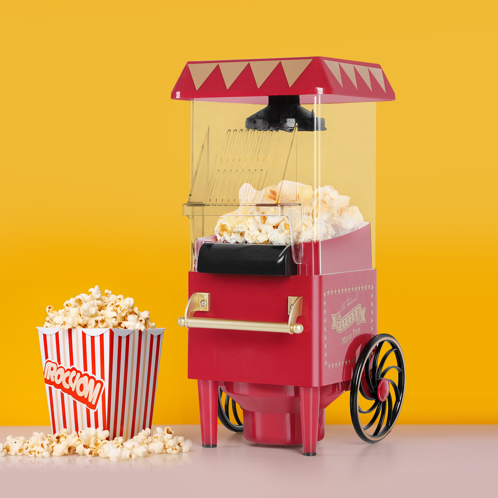 Haitral Popcorn Kernels, Popcorn Machine Stand / Cart | Wayfair