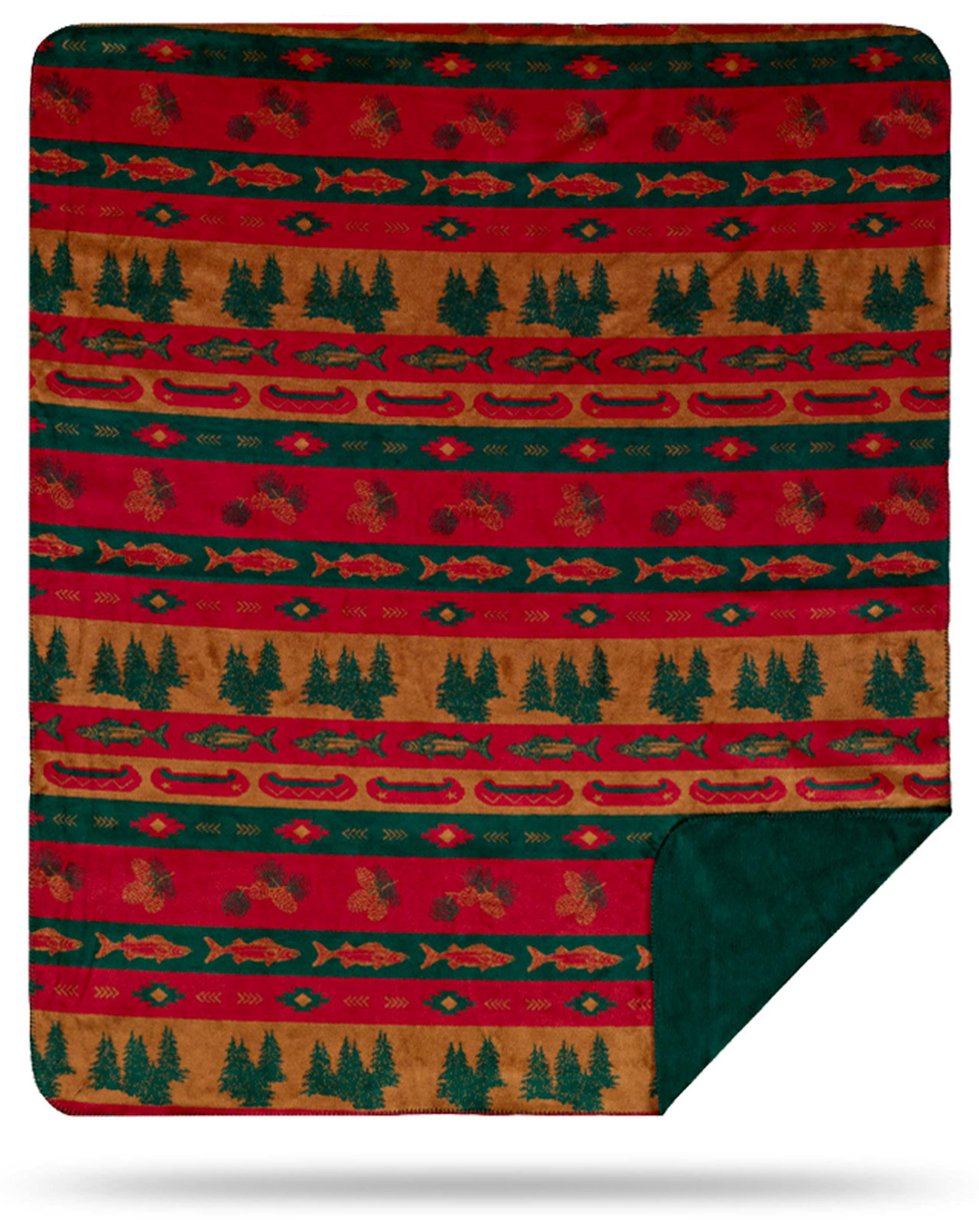 Denali Home Collection Fish Lodge Blanket | Wayfair