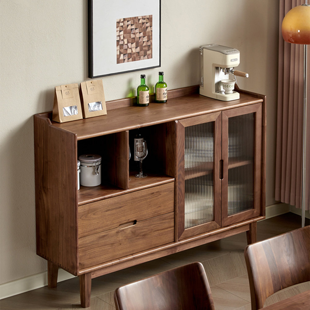 Dream cabinet Black walnut tea cabinet Simple storage cabinet - Wayfair ...