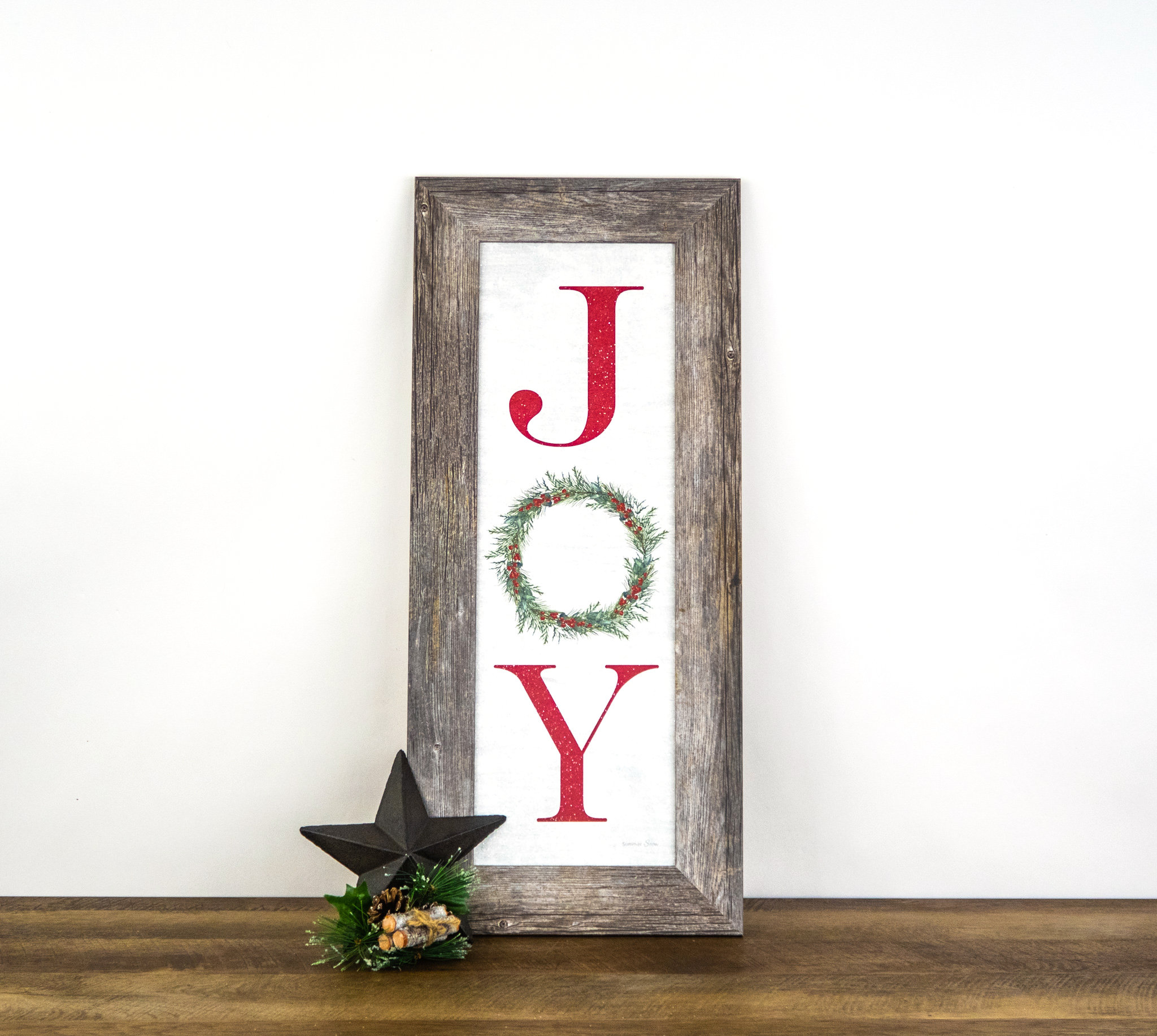 The Holiday Aisle® Winter Joy Vertical - Picture Frame Graphic Art ...
