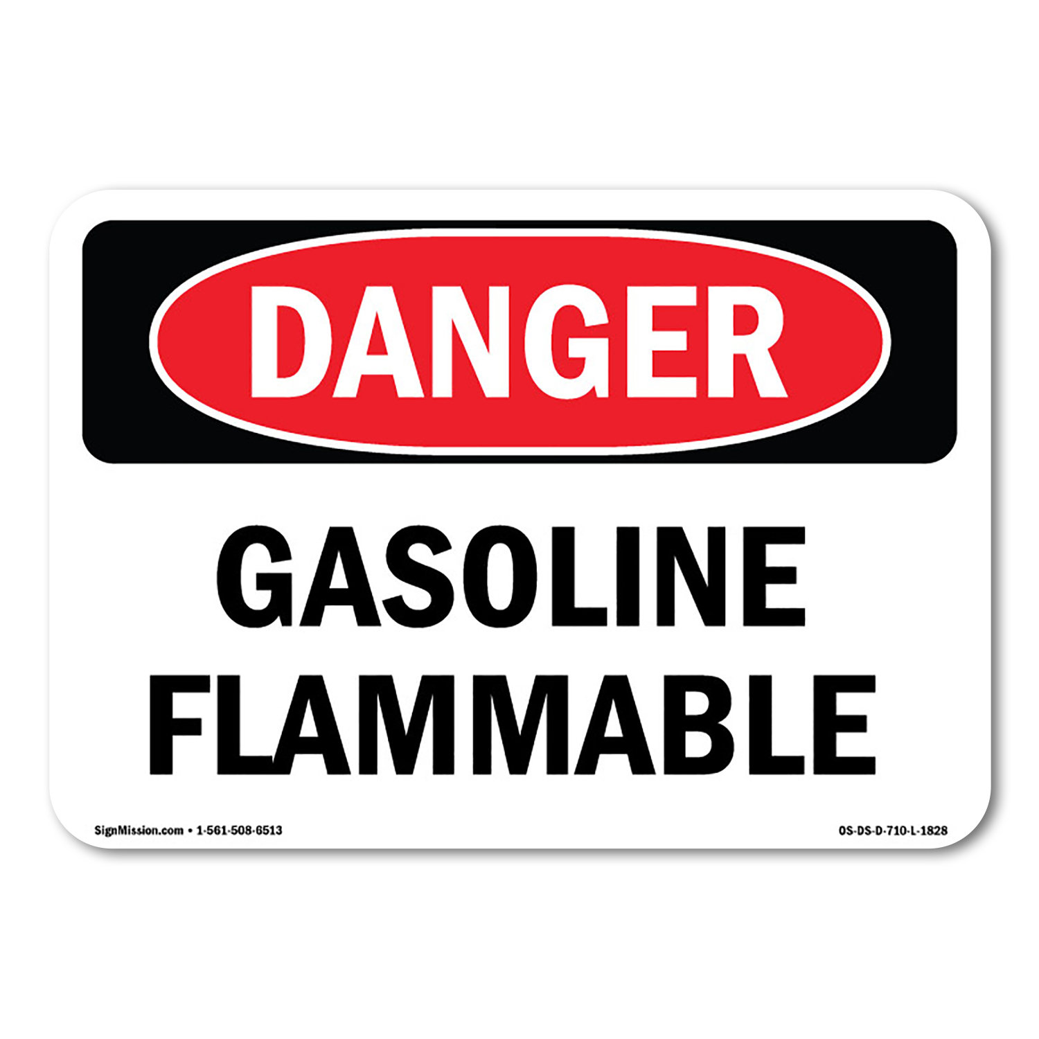 SignMission Gasoline Flammable Decal 10" X 7" - Wayfair Canada