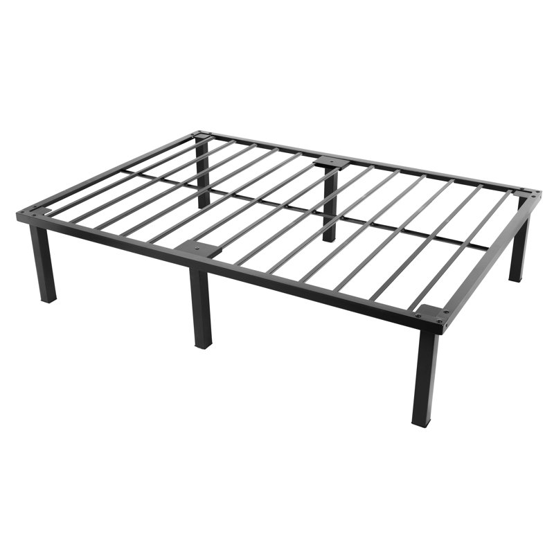 Ebern Designs Haiely Hotel Heavy Duty Steel Platform Bed Base with 2 ...