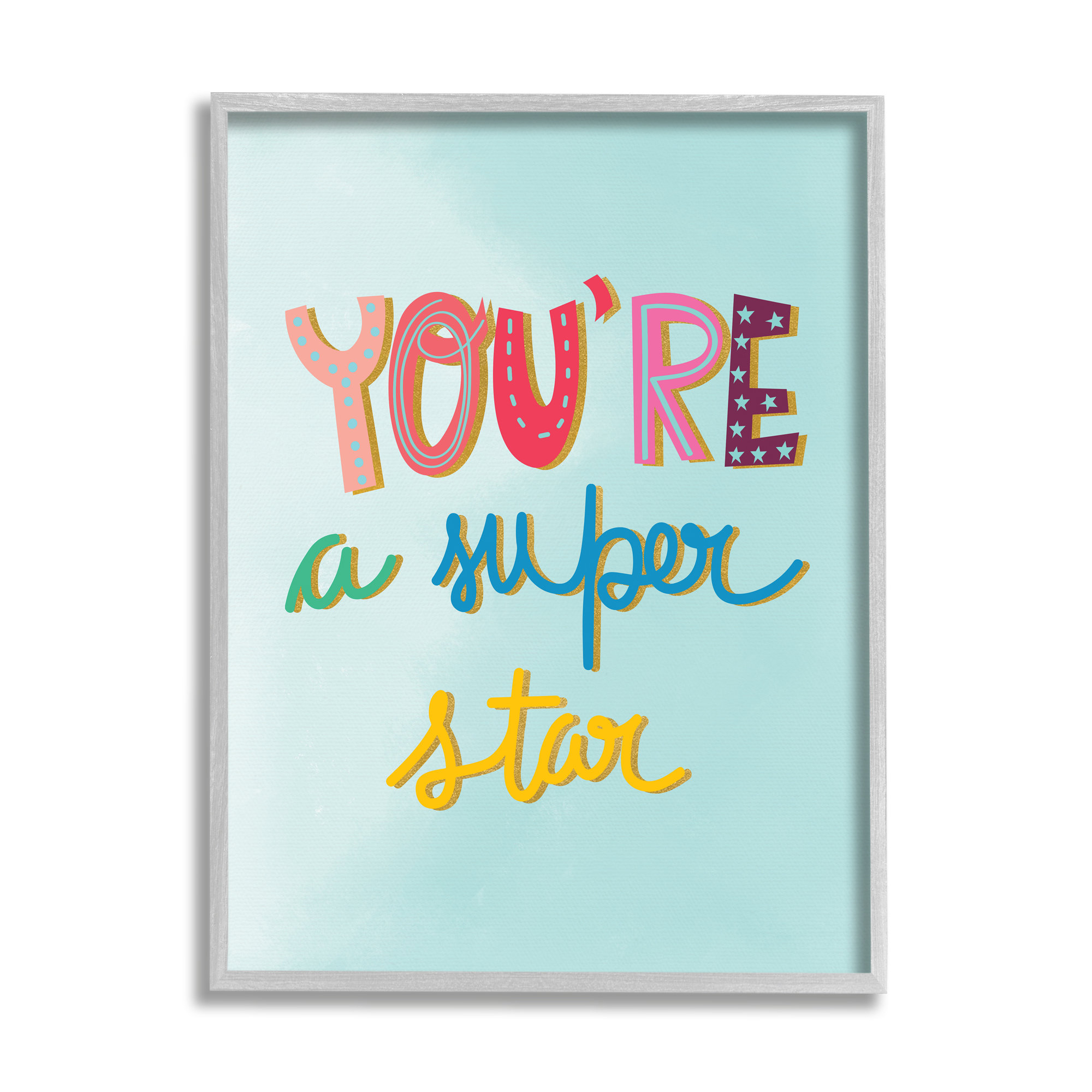 Isabelle & Max™ Uplifting Super Star Phrase Framed Giclee Art Design By ...