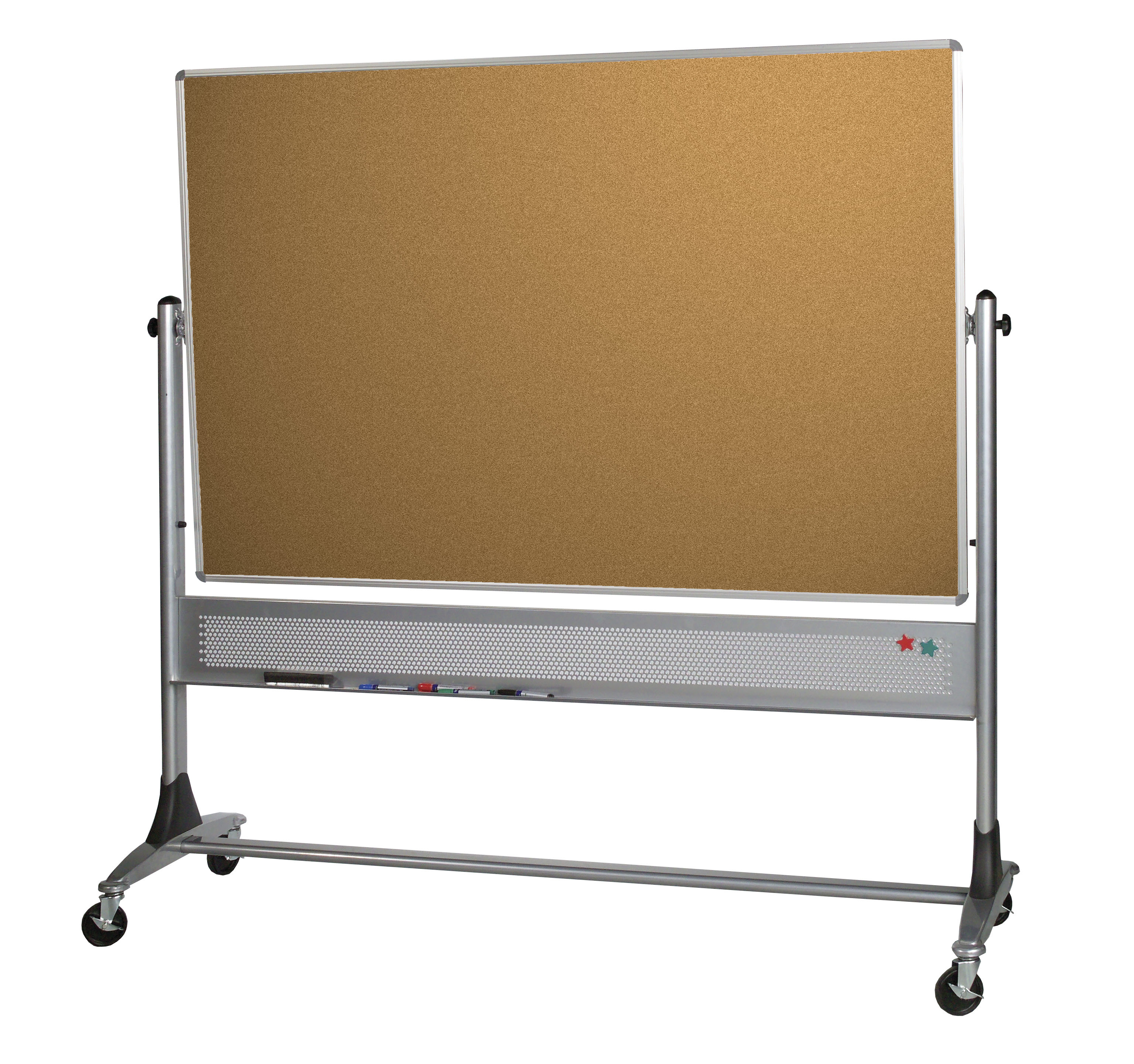 MooreCo Platinum Reversible Free Standing Reversible Bulletin Board, 40 ...
