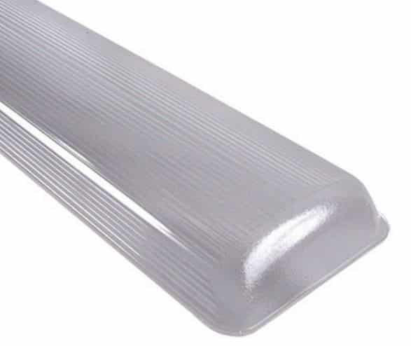 Symple Stuff F-8148-5-MI: Clear Ribbed Vaportight Lens - 49 11/16" (L ...