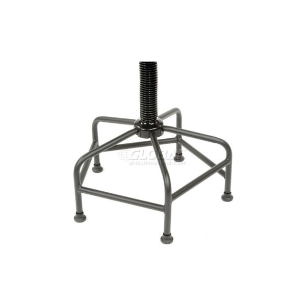 Global Industrial Interion Vinyl Armless Spider Base Shop Stool, Black ...
