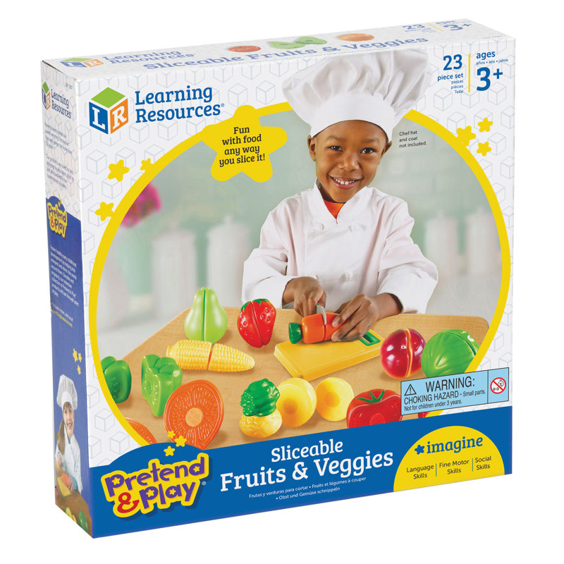 Learning Resources Pretend & Play Sliceable Fruits & Veggies & Reviews ...