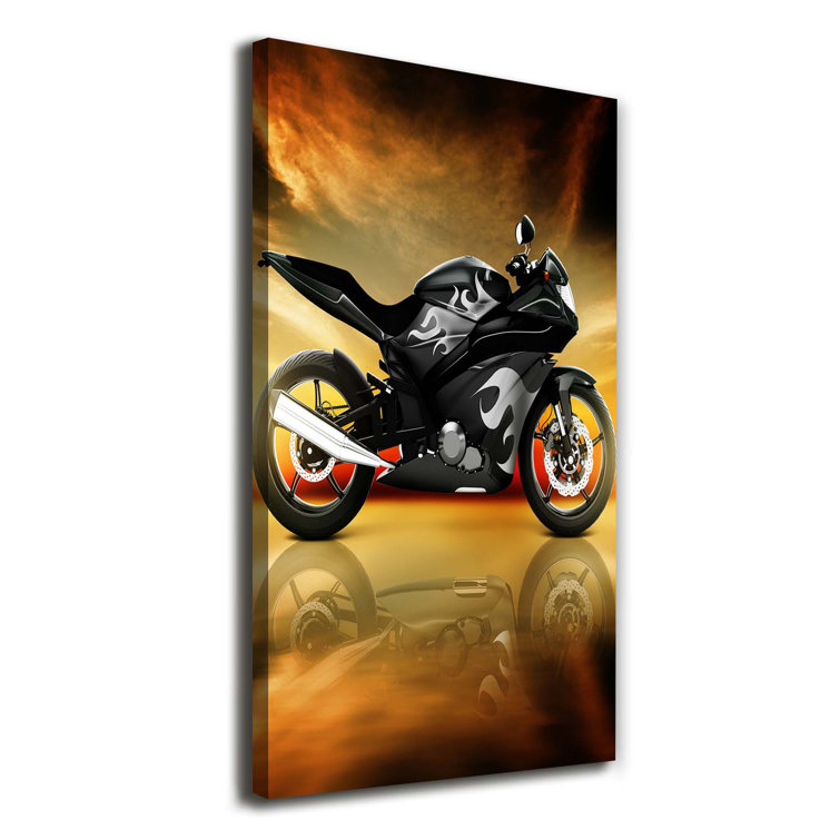 Williston Forge Motorcycle - Wrapped Canvas Print | Wayfair.co.uk