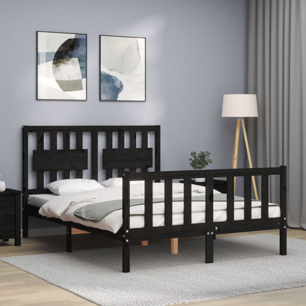 Brayden Studio Massivholzbett Ariahna, 140 x 190 cm | Wayfair.de