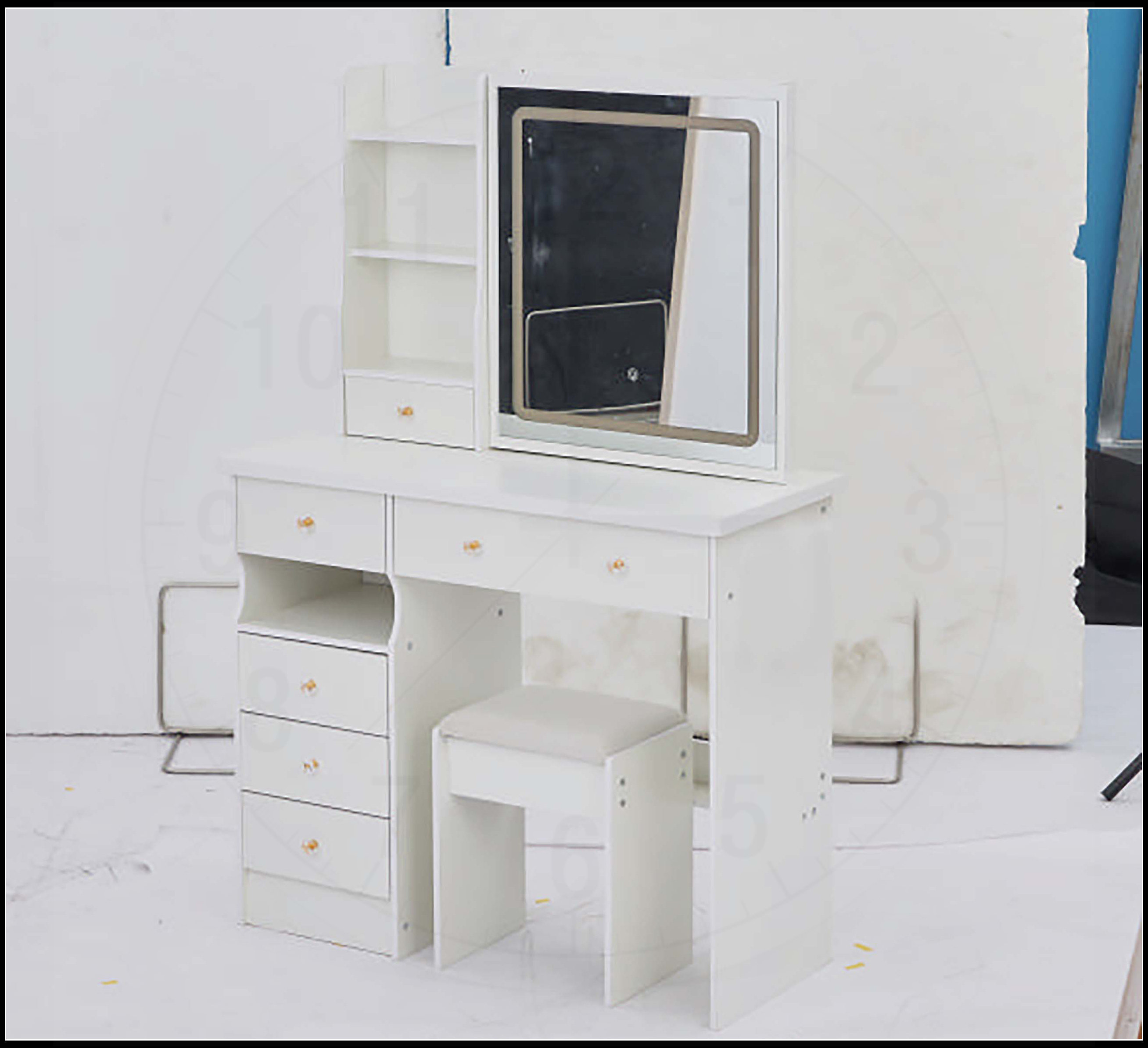 Wrought Studio™ Versatile Desktop Vanity Table with Advanced LED Mirror ...