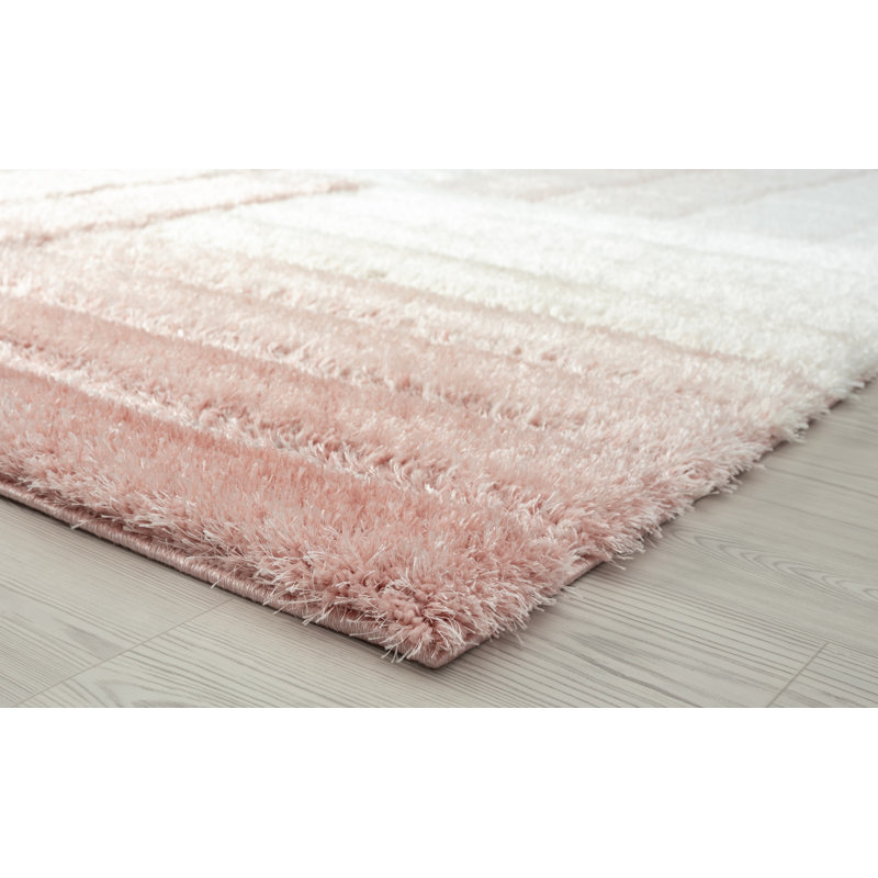 Latitude Run® Lantanas Performance Pink/Ivory Rug & Reviews | Wayfair