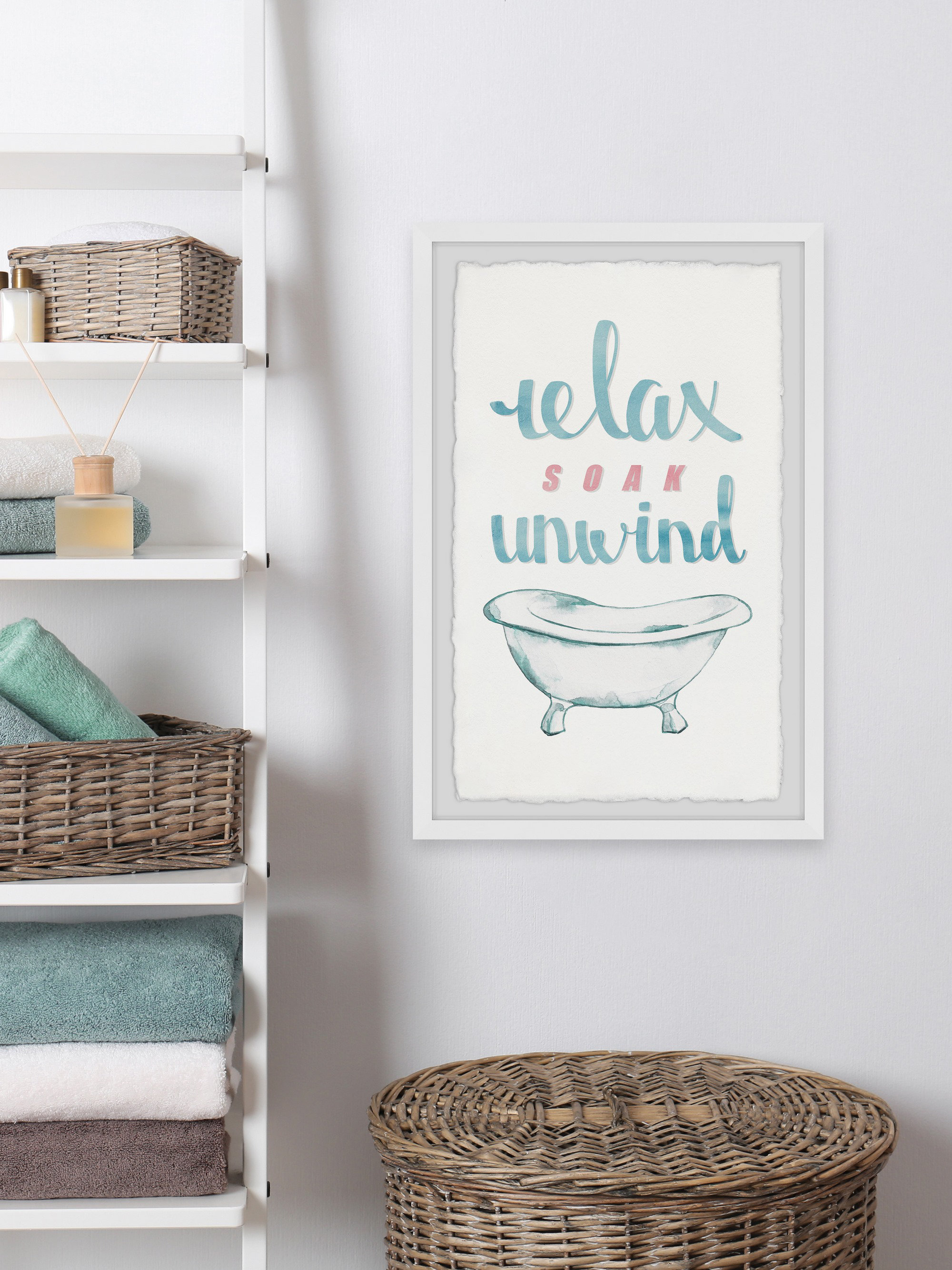 Trinx Relax and Unwind - Picture Frame Painting | Wayfair