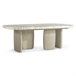 Miranda Kerr Home 86" to 106" Tranquility Burl and Acrylic Dining Table ...