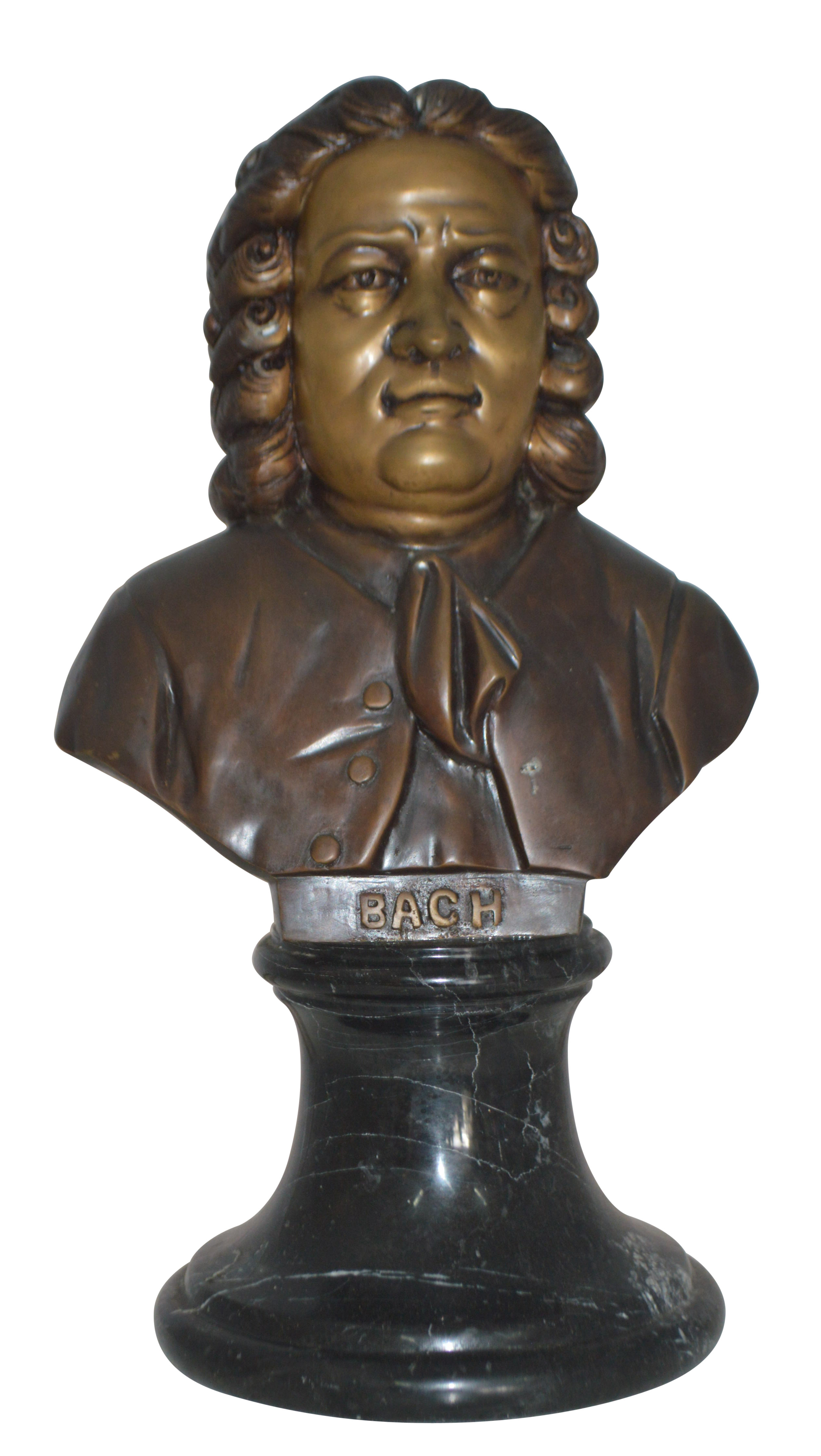 Red Barrel Studio Jetton Johann Sebastian Bach Bust Bronze Statue ...