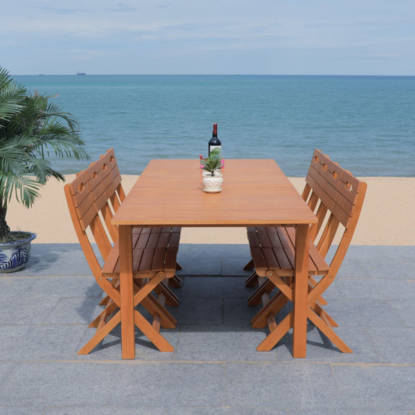 Highland Dunes Upper Stanton Wooden Dining Table | Wayfair