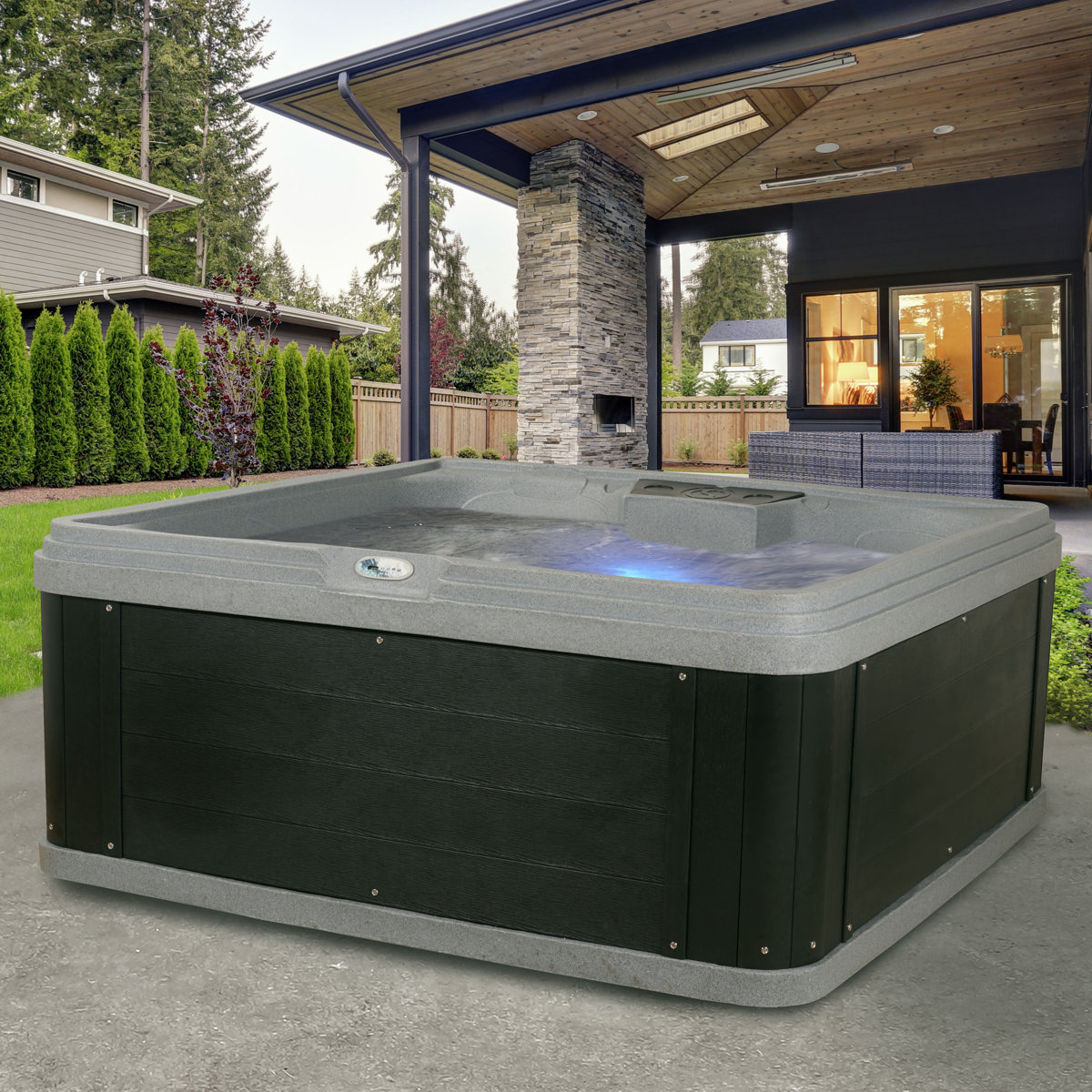 Aqualife® by Strong Spas® Ariana™ 6-Person 30-Jet Lounger Hot Tub Spa ...