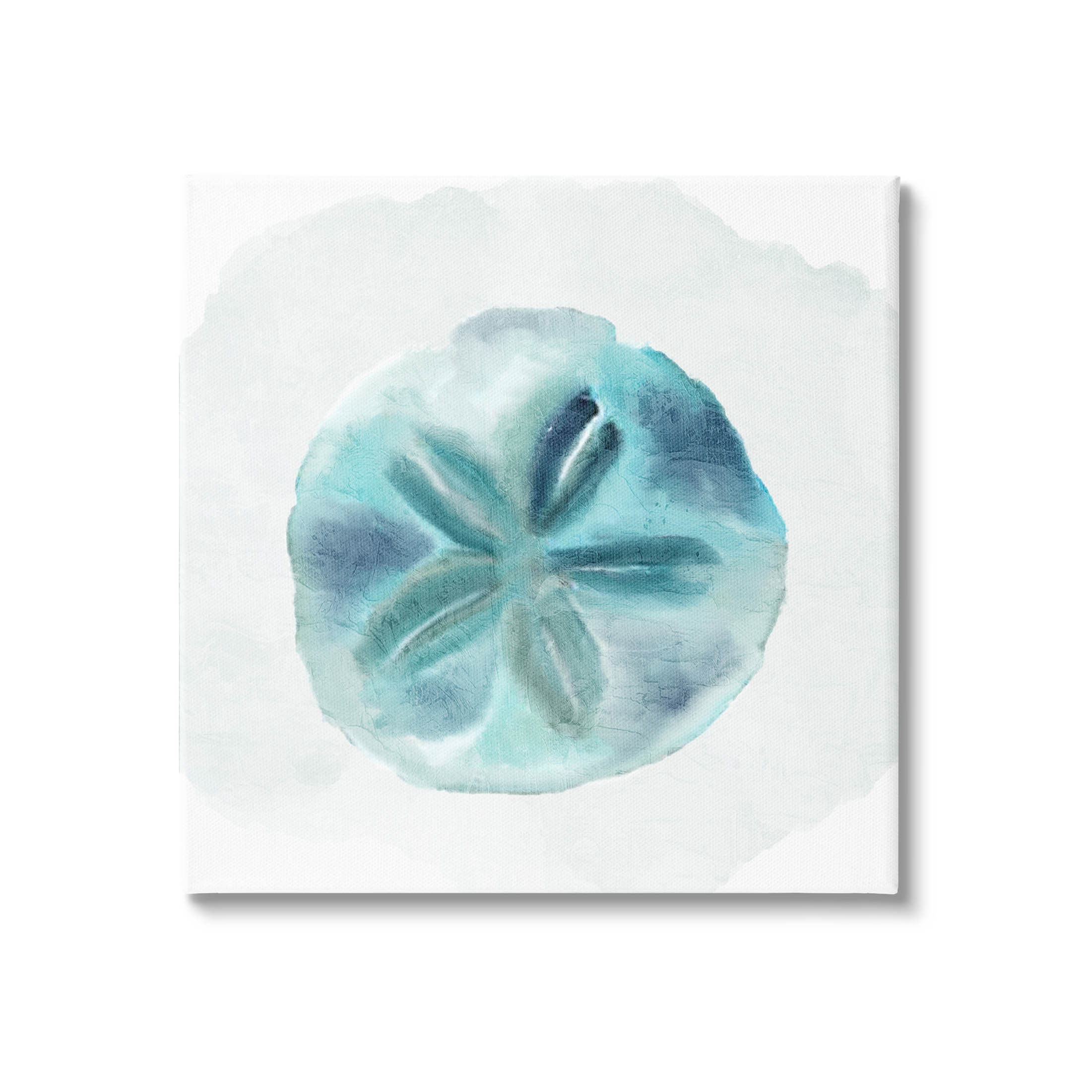 Stupell Industries Beachy Blue Sand Dollar Canvas Wall Art By Kim Allen ...