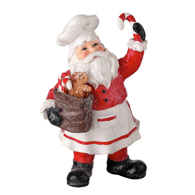The Twillery Co.® Candy Chef Santa Decorative Accent & Reviews | Wayfair