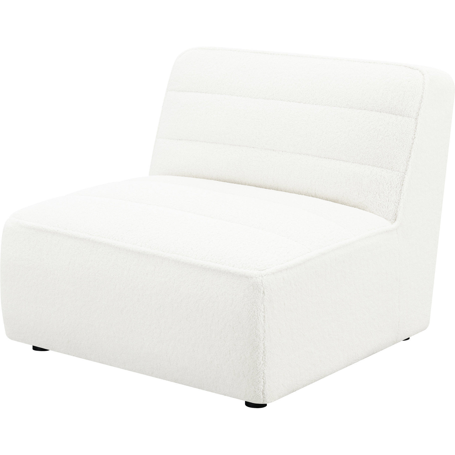 Orren Ellis Fauteuil contemporain sans accoudoirs avec faux dossier ...