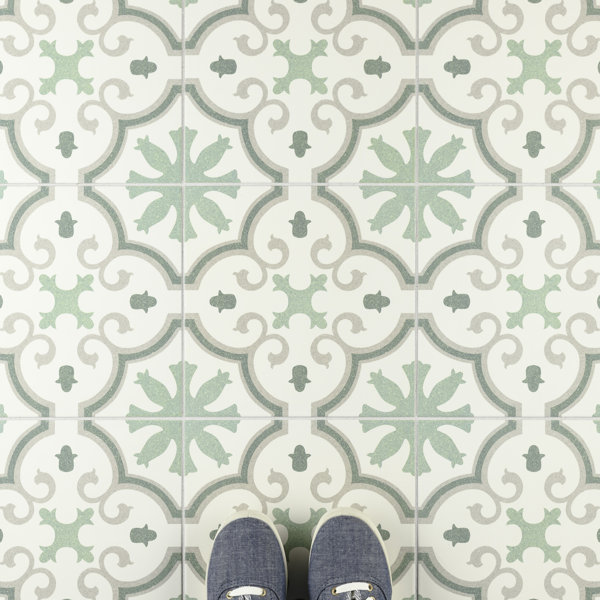 Merola Tile Monteca 10" x 10" Porcelain Patterned Wall & Floor Tile ...