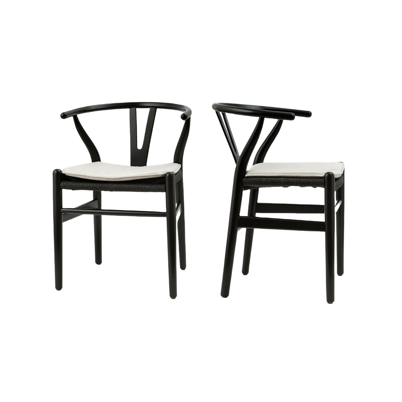 Corrigan Studio® Chairs For Dining Room,Soild Wood Weave Dining Chair ...