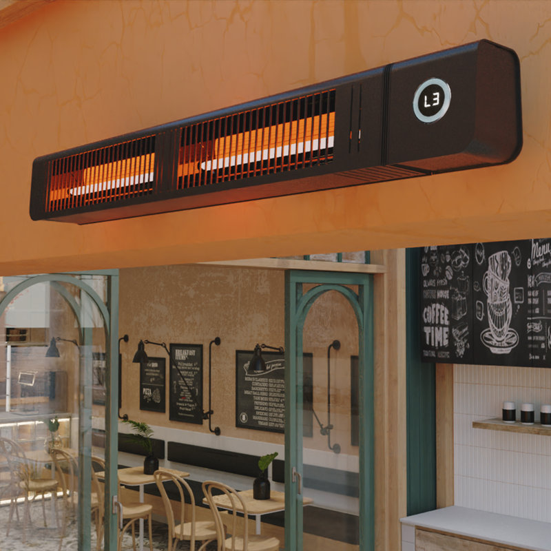 EAST OAK Electric Wall Mounted Patio Heater 4000W | Wayfair