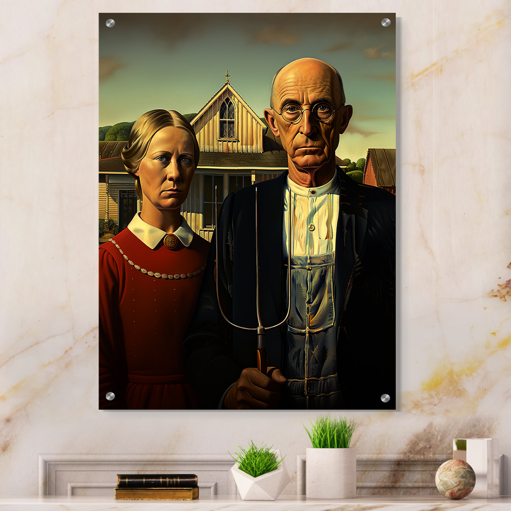 Lark Manor™ Masterpiece American Gothic By Grant - Masterpiece Acrylic ...
