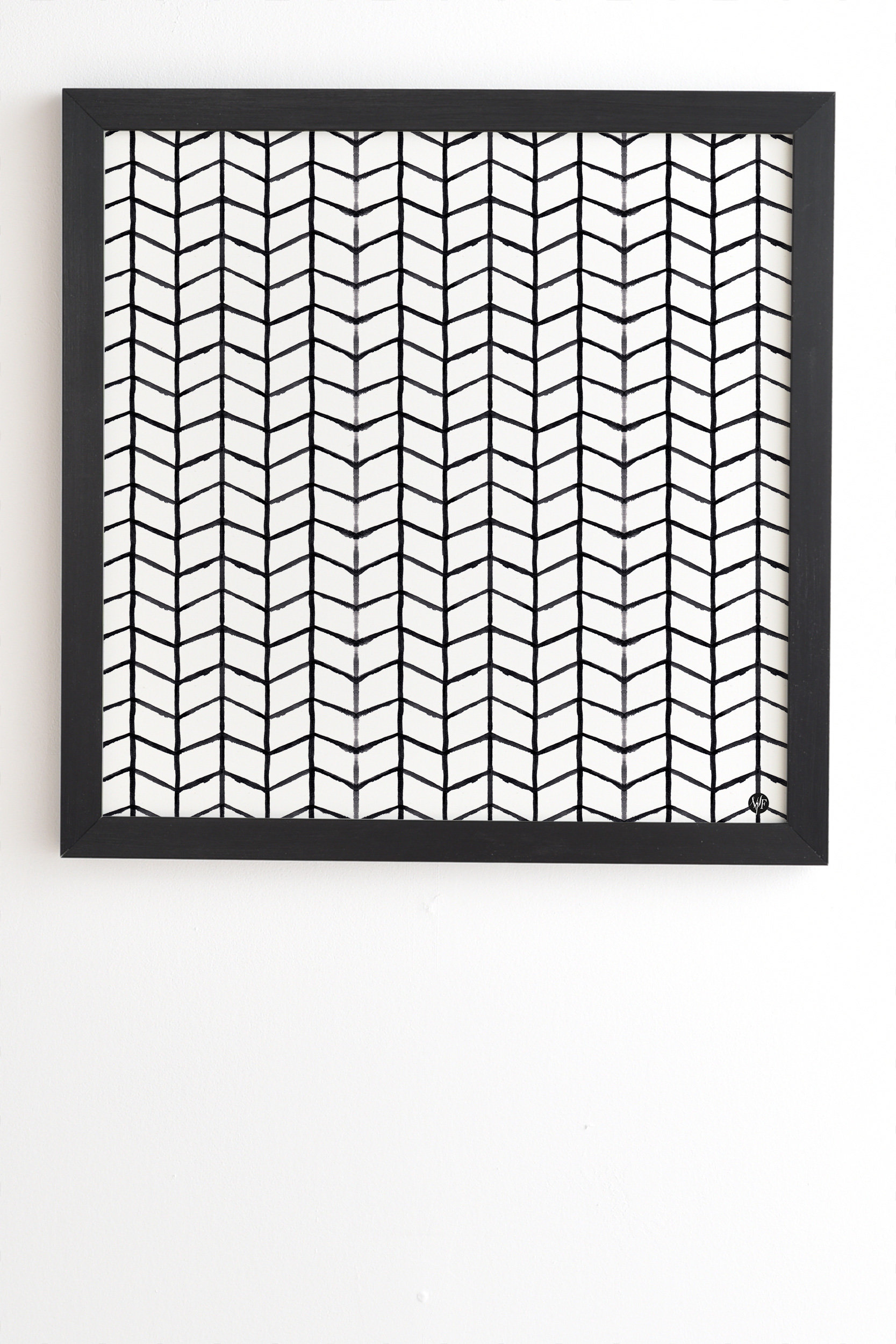 East Urban Home 'Wonder Forest Grid Lock' Framed Print | Wayfair