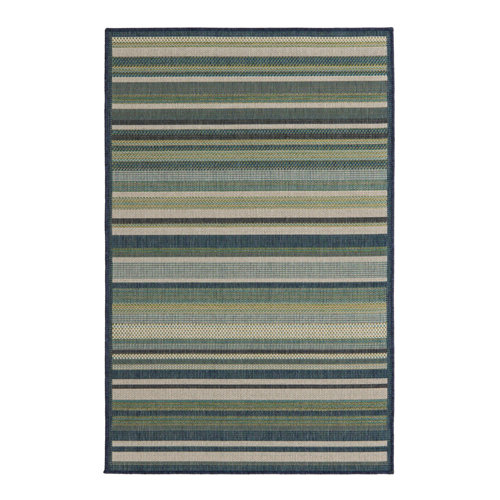 Beachcrest Home Tavon Striped Indoor/Outdoor Rug & Reviews | Wayfair