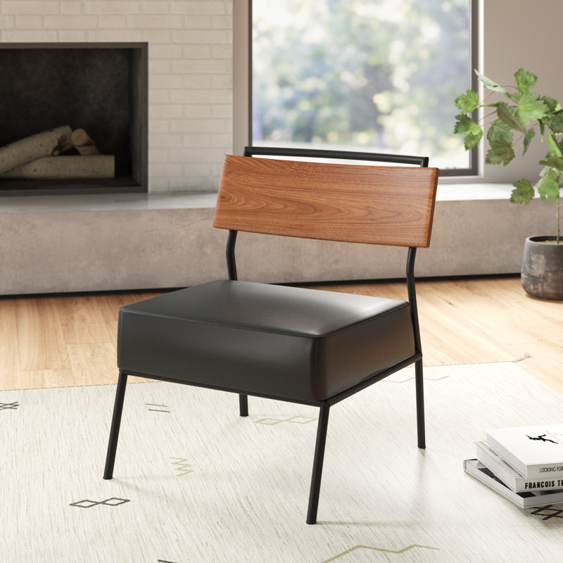 Union Rustic Nava Faux Leather Side Chair & Reviews | Wayfair